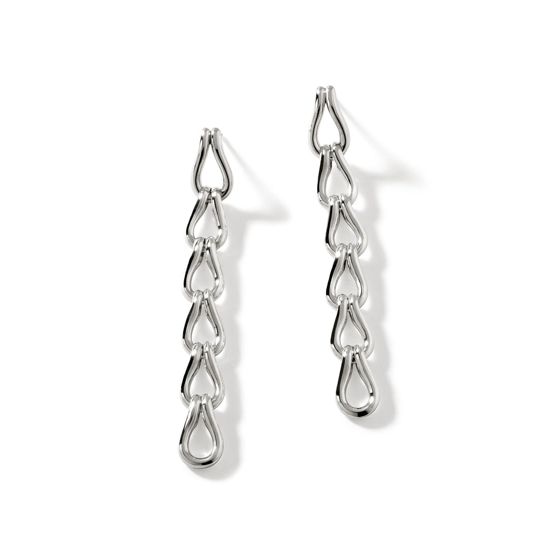 Surf Link Earrings, Sterling Silver|EB901079 – John Hardy