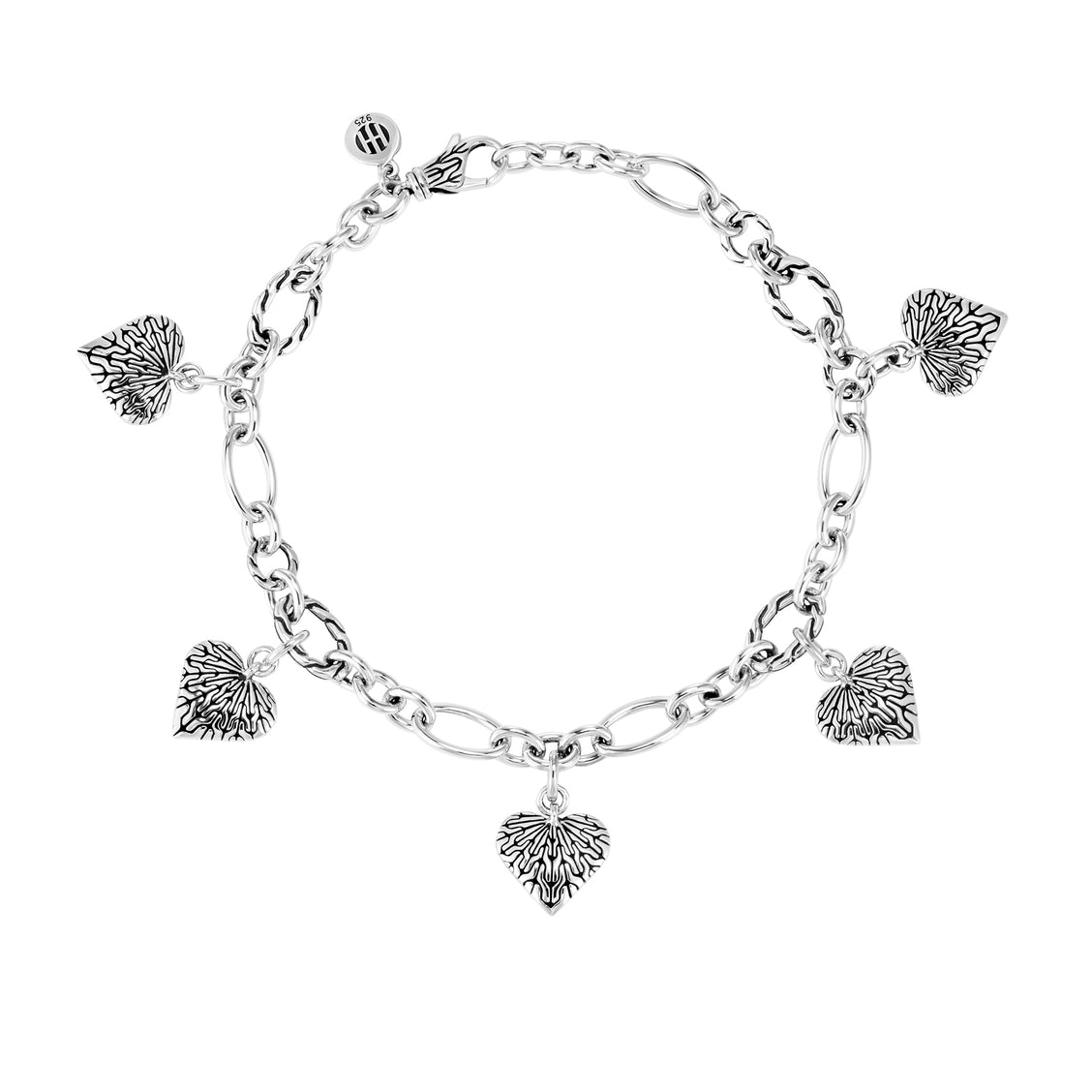 Carved Chain Heart Link Bracelet|BB900738 – John Hardy