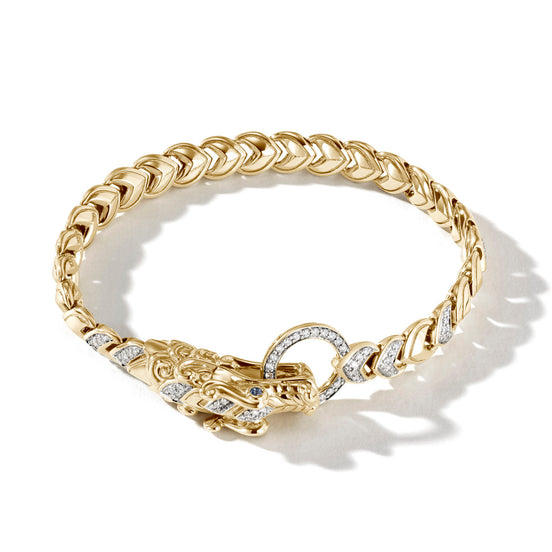 Naga Bracelet, Gold, Diamonds – John Hardy