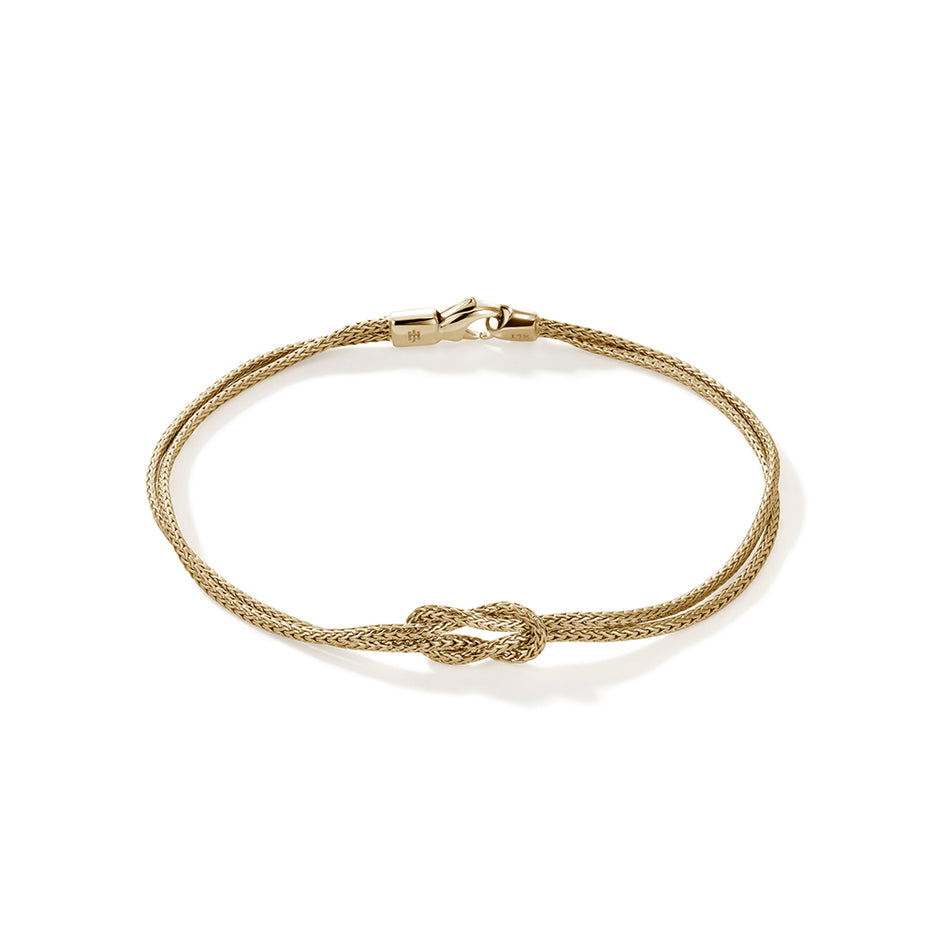 Love Knot Bracelet, Gold, 3.6MM|BUGG900776 – John Hardy