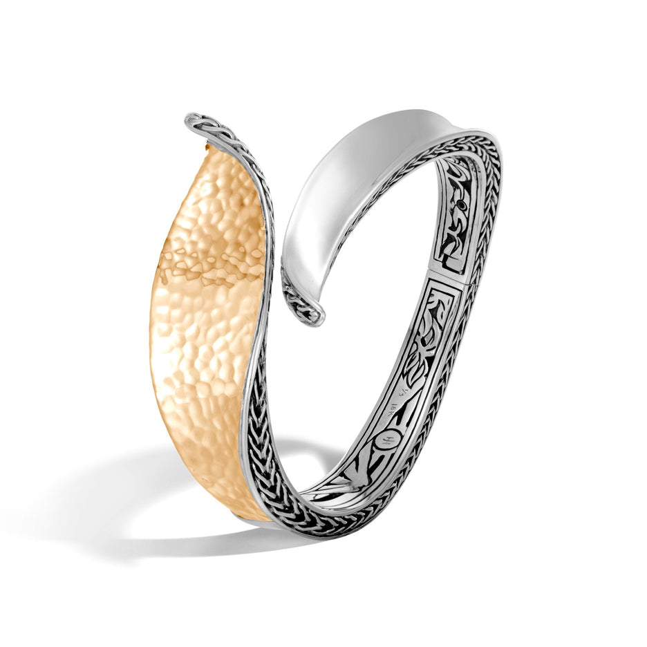 Wave Hammered Hinged Bangle – John Hardy