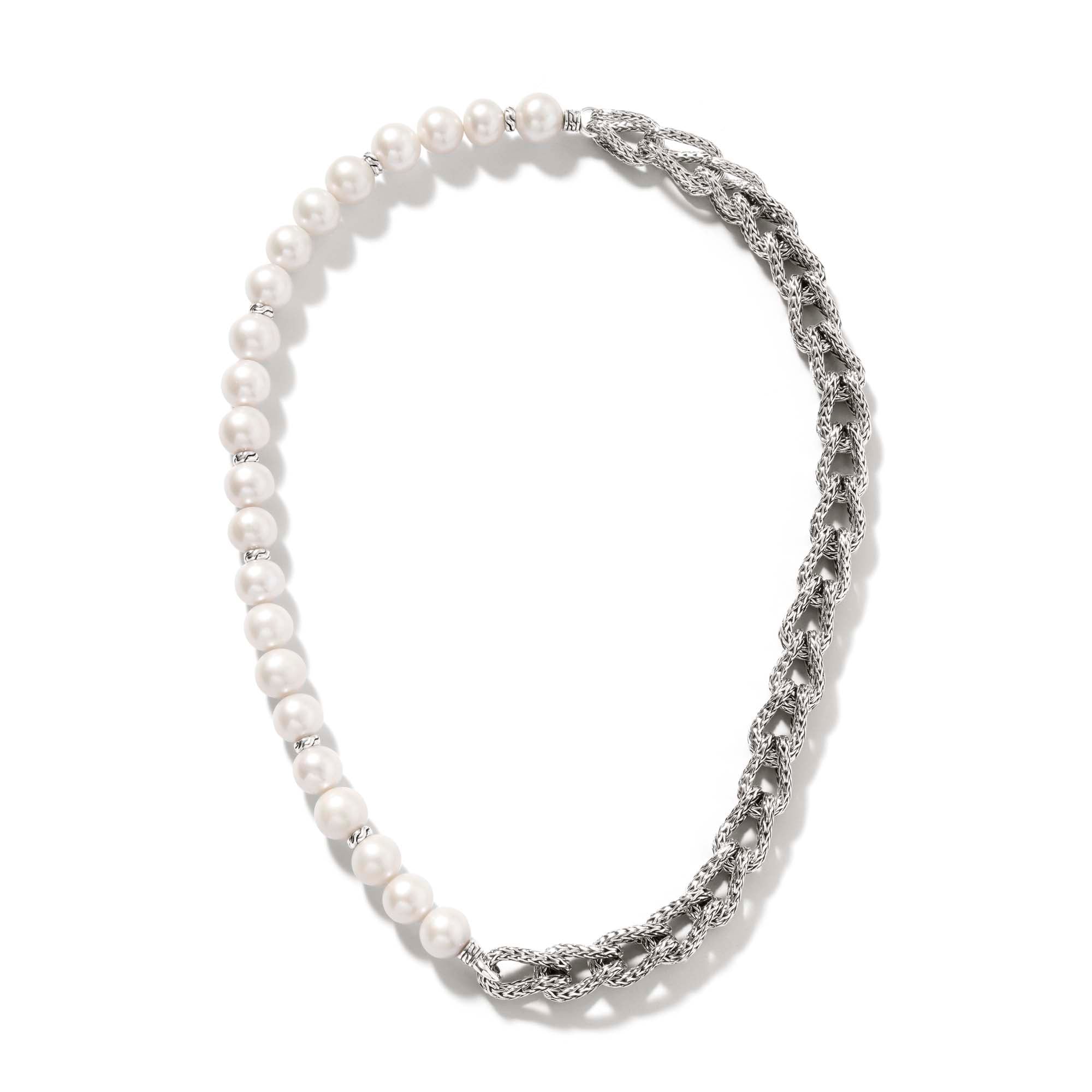 Surf Necklace, Sterling Silver, Pearls, 10.5MM|NB900797 – John Hardy