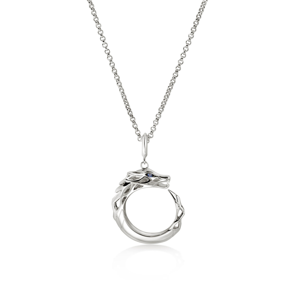 Naga Pendant Necklace, Sterling Silver|NBS603541BSP – John Hardy