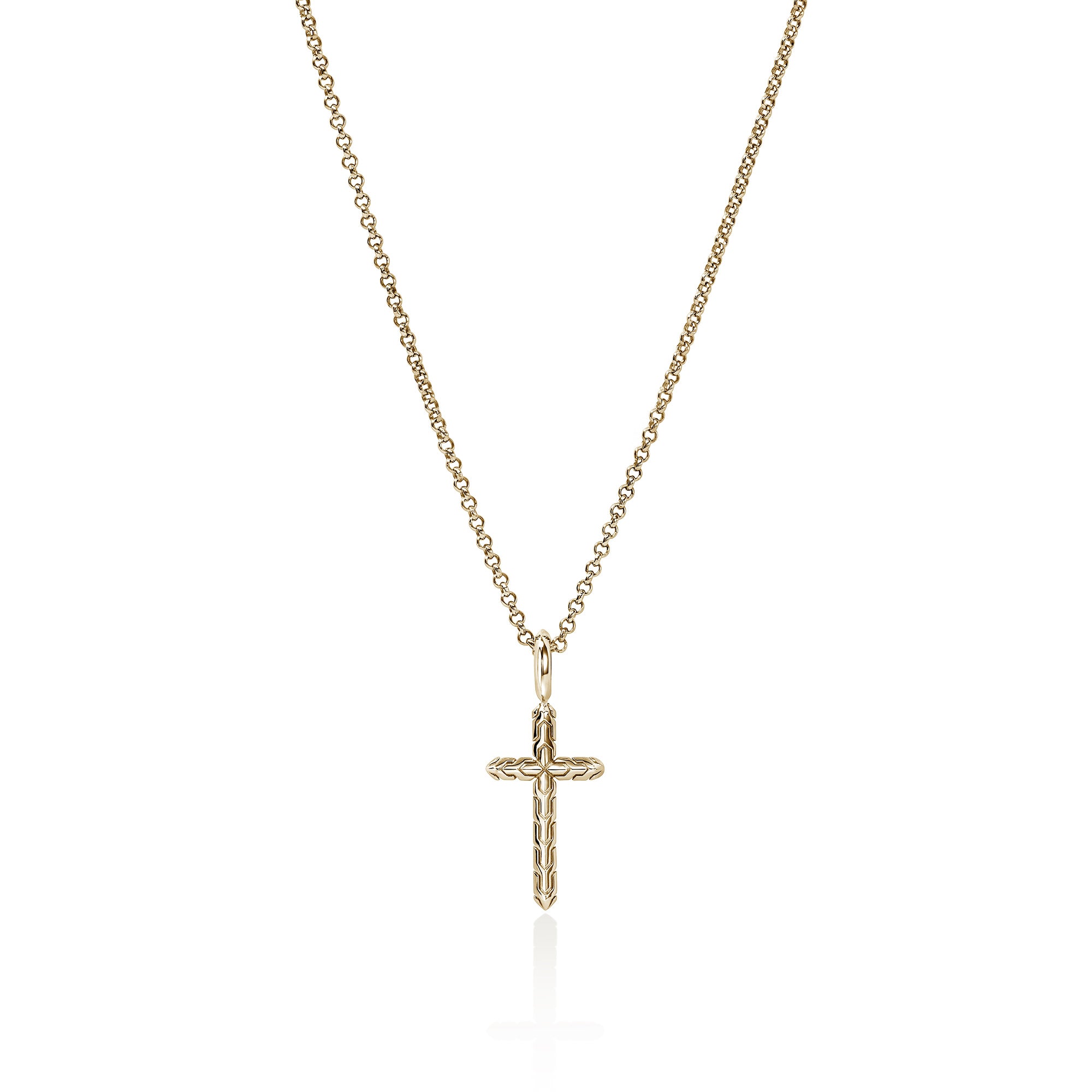 JH Essential Cross Necklace, Gold – John Hardy