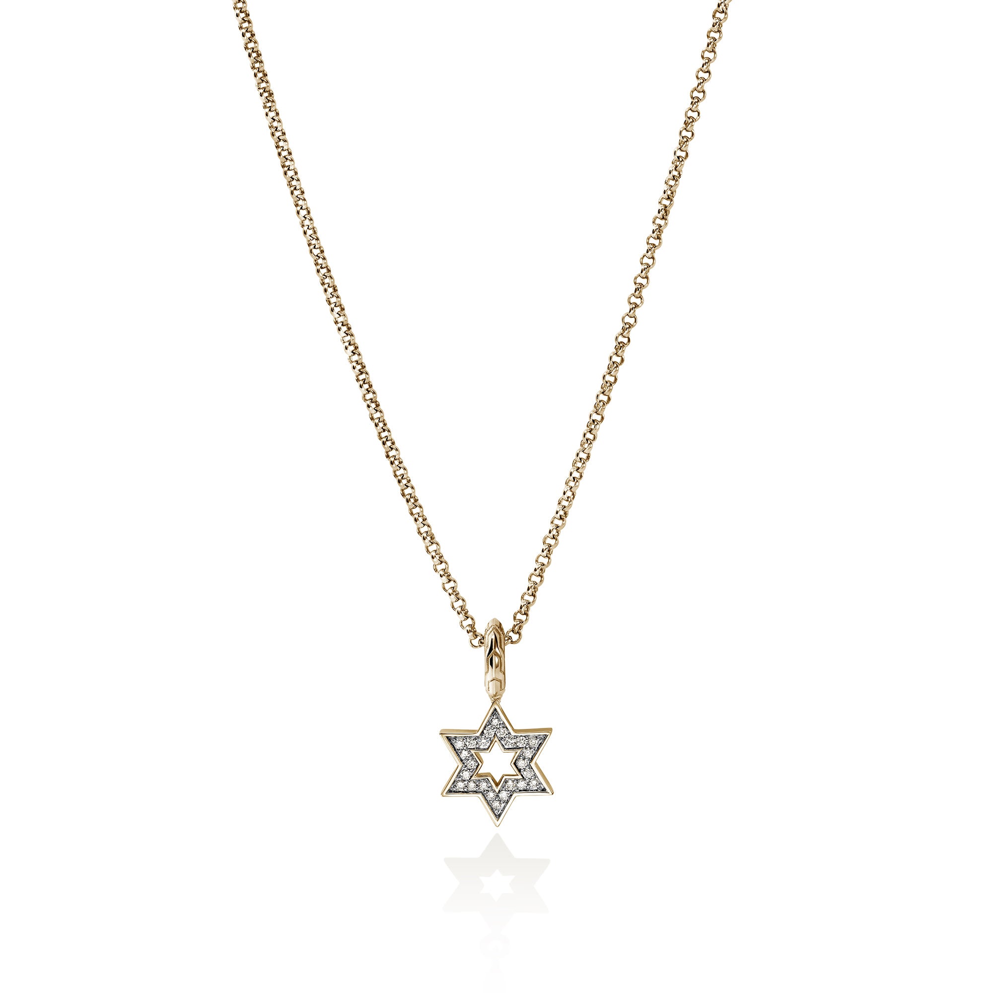 JH Essential Star of David Necklace, Gold, Diamonds – John Hardy