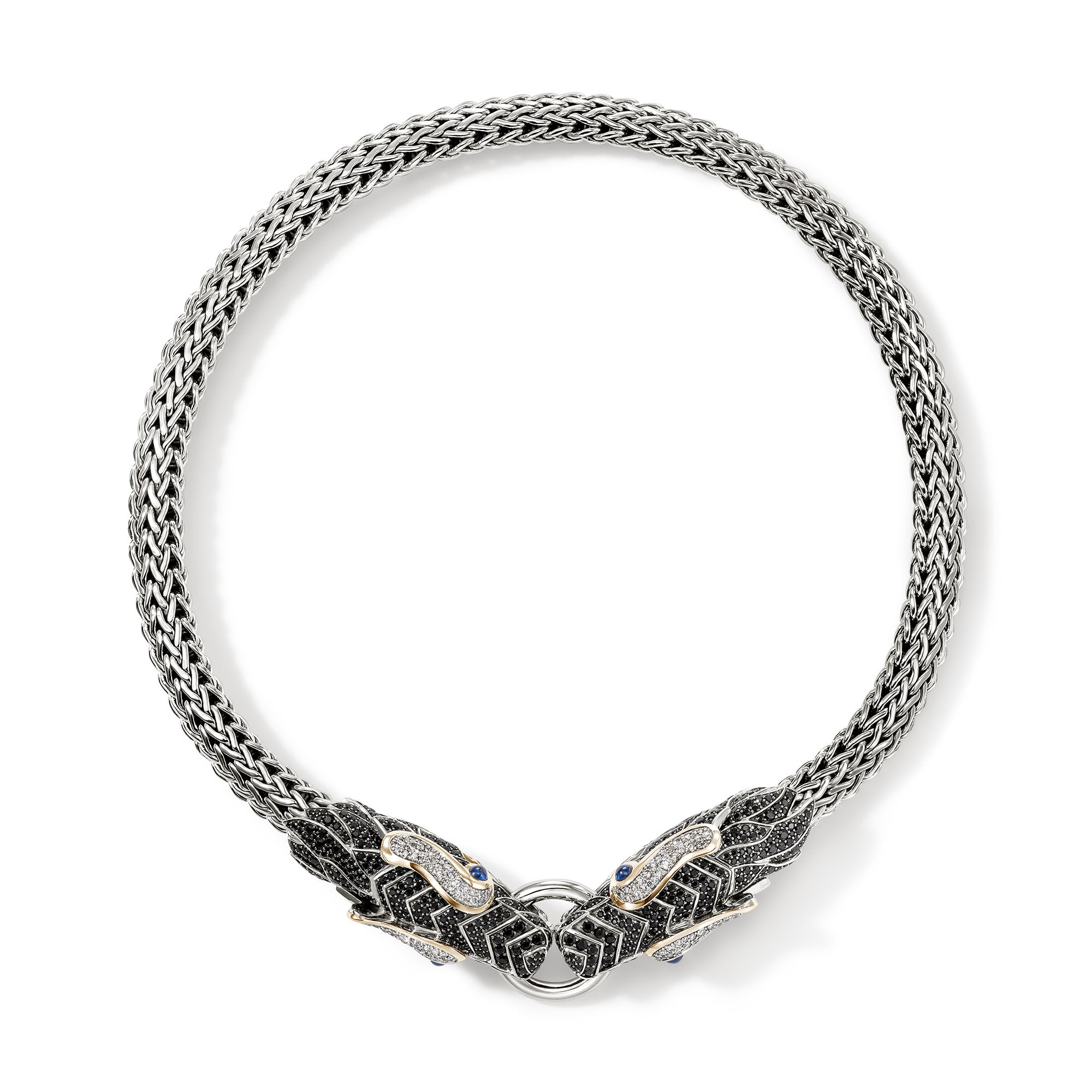 Naga Choker, Gold, Silver, Diamonds|NZS603254BLSBSPDI – John Hardy