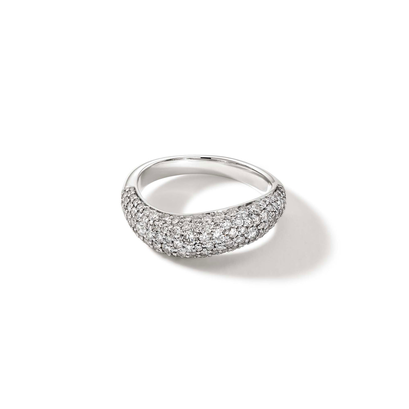 Surf Ring, Sterling Silver, Diamonds|RBP9011302DI – John Hardy