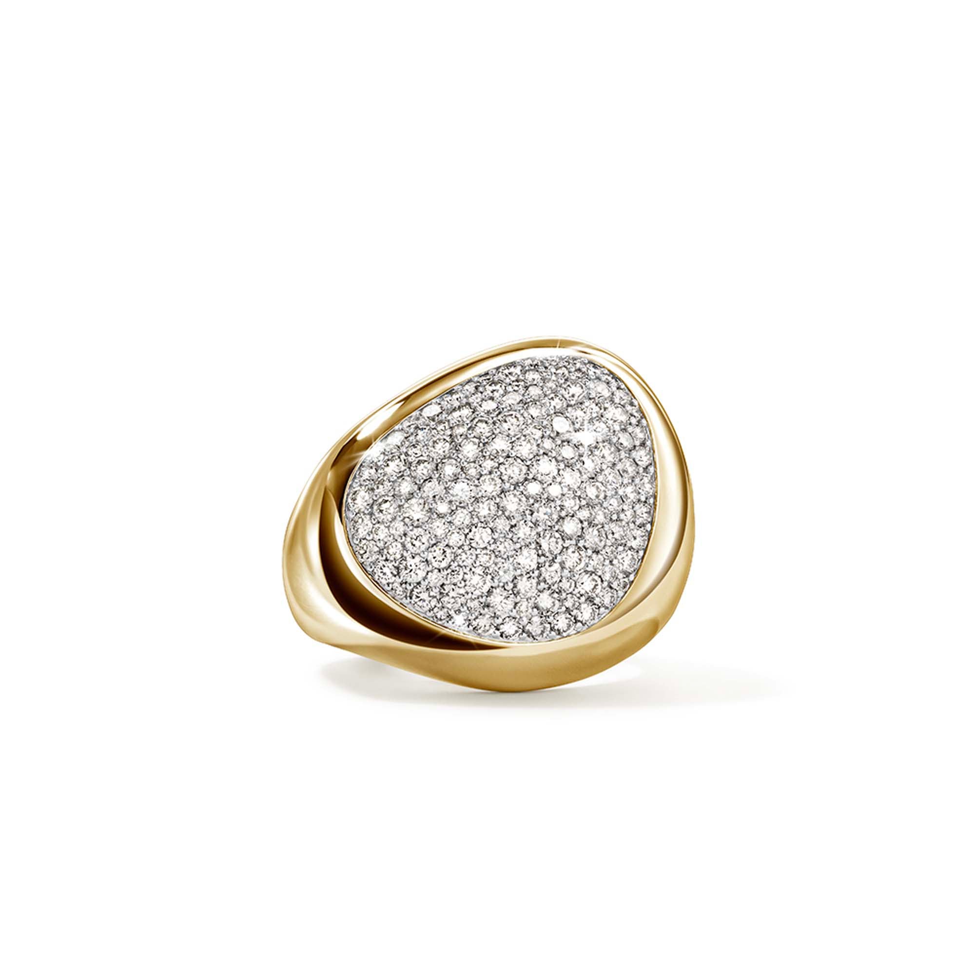 Pebble Ring, Gold, Diamonds|RGGX987462DI – John Hardy