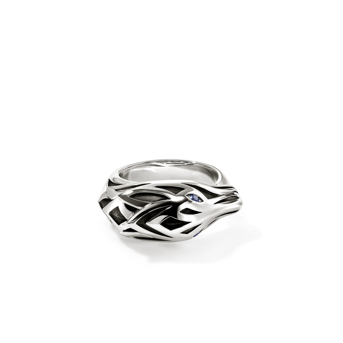 Naga Ring, Sterling Silver, Blue Sapphire – John Hardy